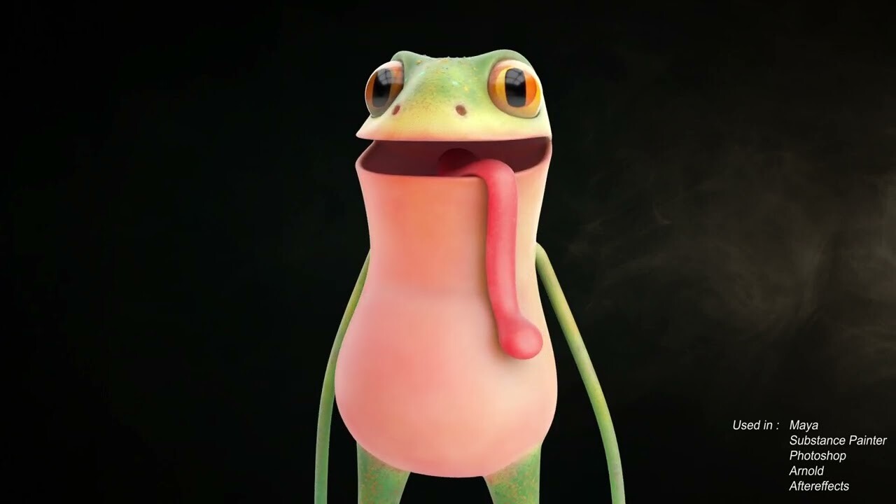 ArtStation - Frog 3D cartoon Character