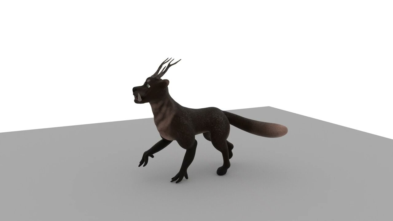 ArtStation - Walk test for Faun character from senior thesis