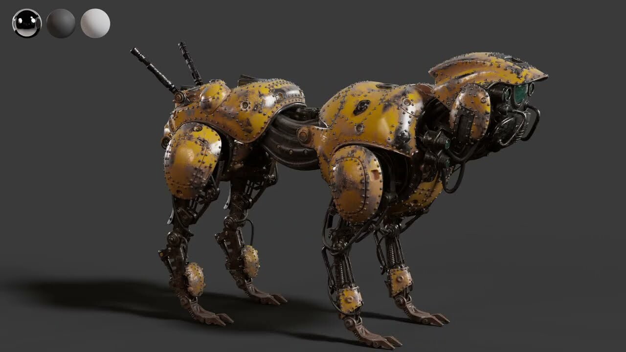 ArtStation - Mechanical_Dog_Lookdev