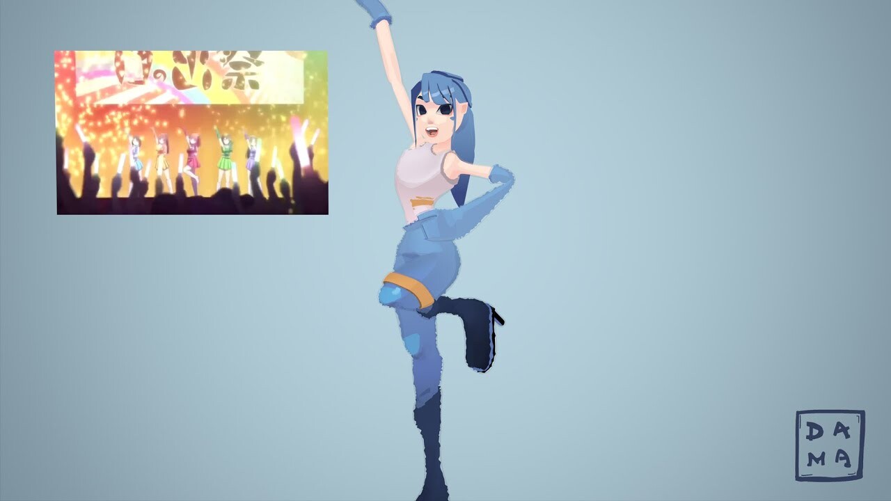 ArtStation - Animation Showreal - Toca Toca dance by my OC