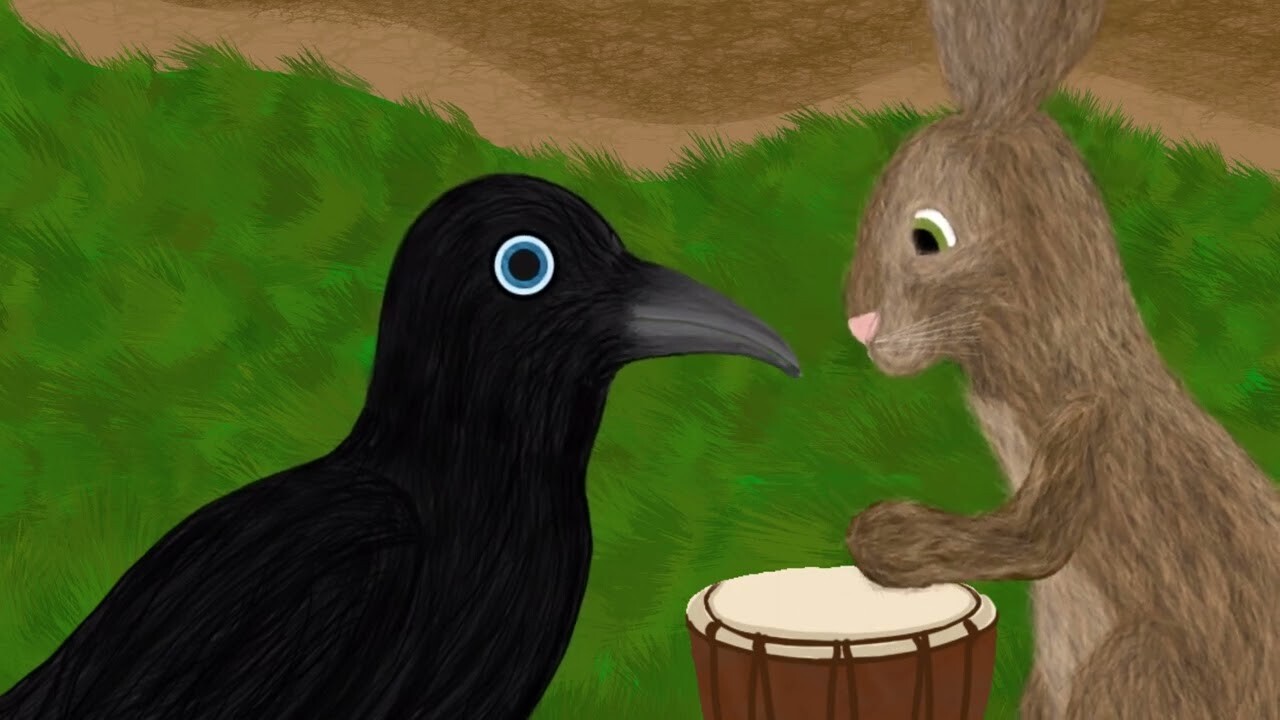 ArtStation - The Rabbit and the Crow - Folktale