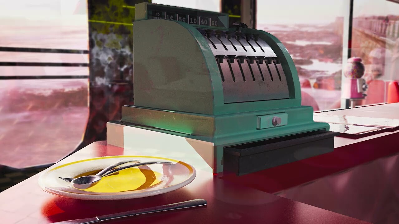 ArtStation - 3D Diner Project