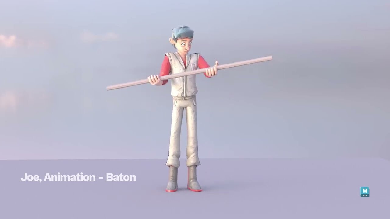 ArtStation - Animation 3D - Constraint avec Joe et son bâton
