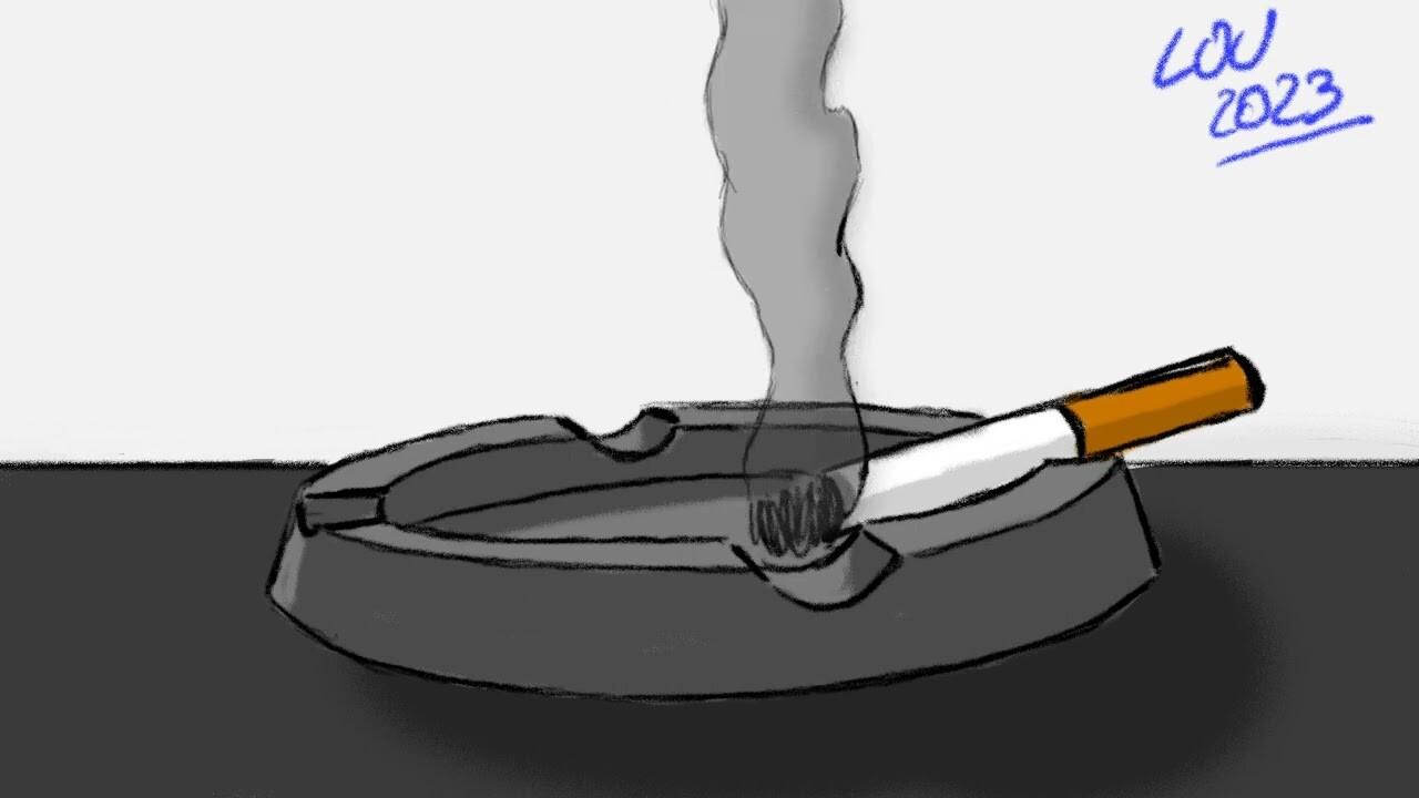 ArtStation - Smoke of a cigarette - Animation