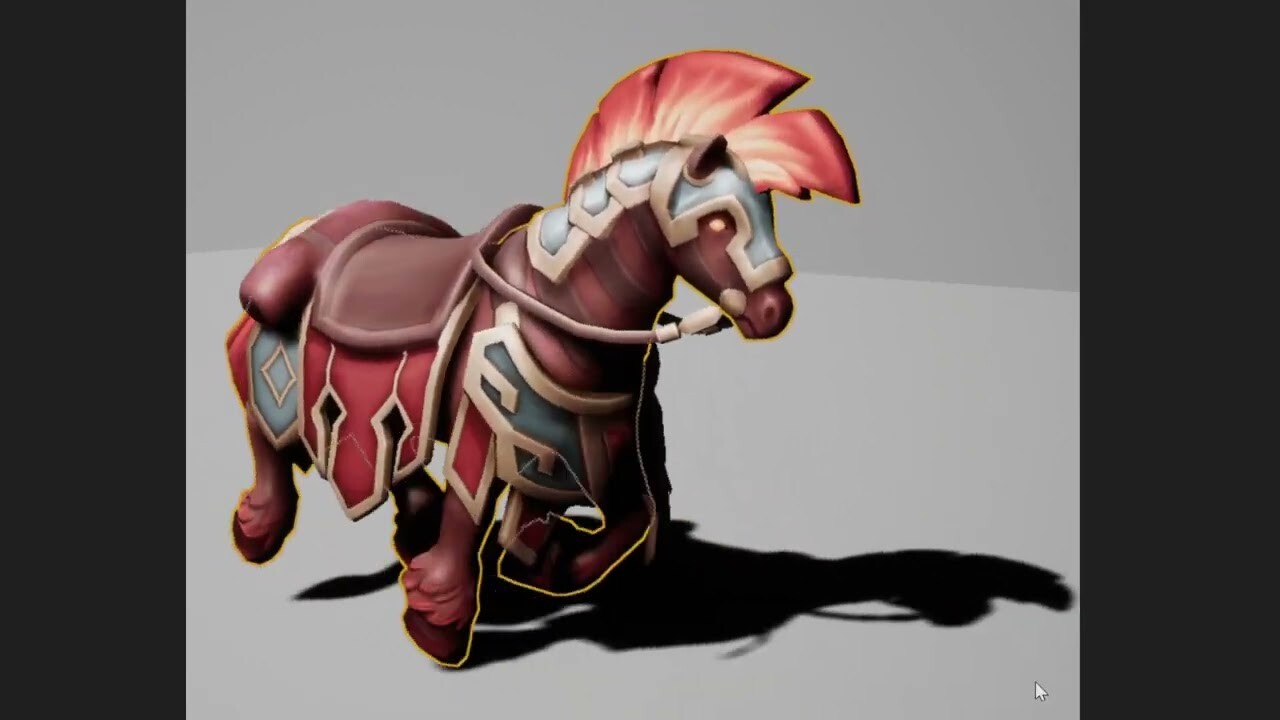 ArtStation - Fantasy Horse rigging and canter cycle