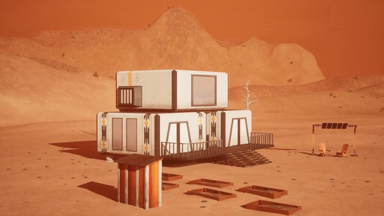 ArtStation - Mars Farm Test-Settlement