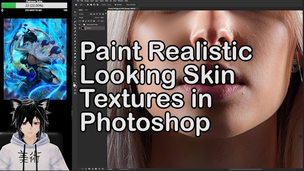 ArtStation - How To Paint Realistic Looking Skin Textures In Photoshop