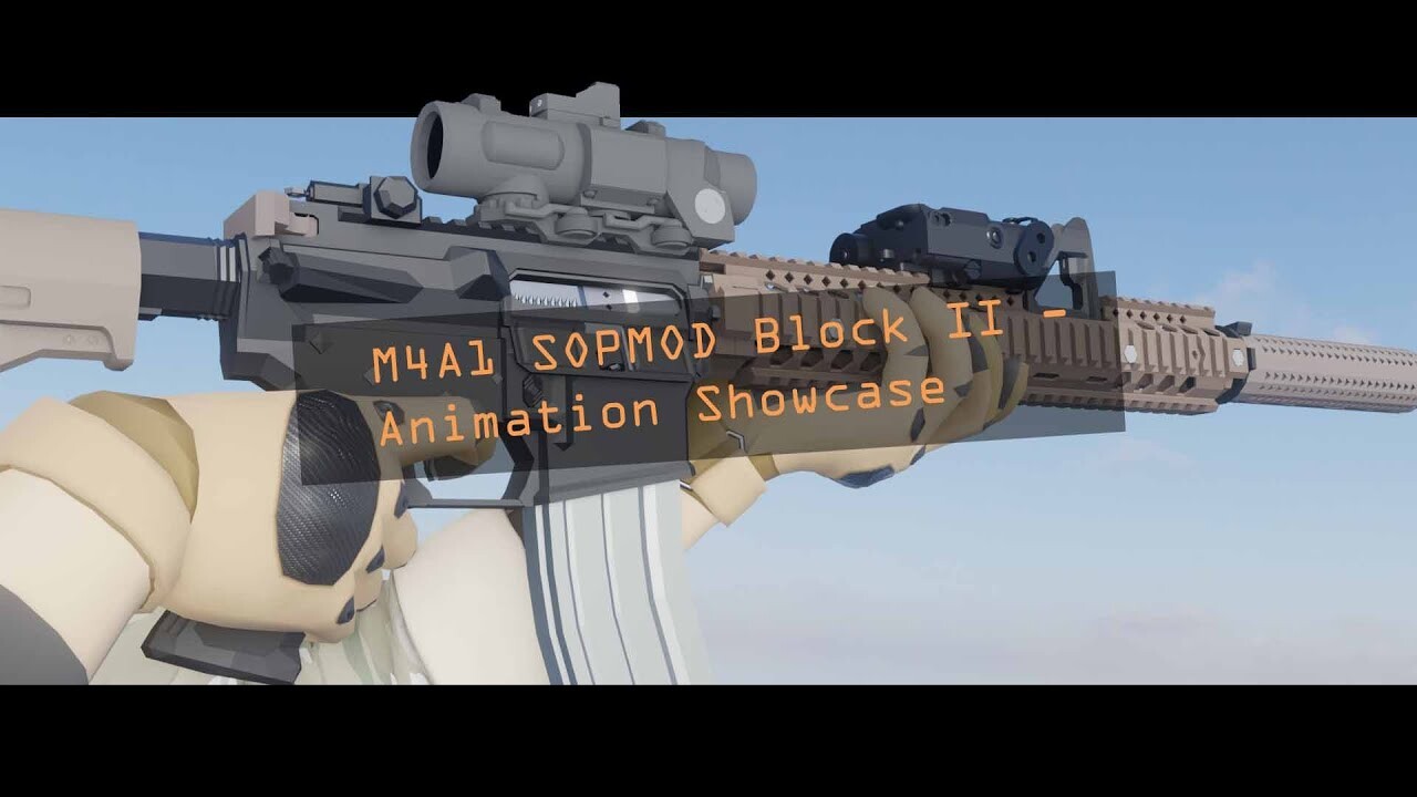 ArtStation - [Blender] M4A1 SOPMOD Block II Animation Showcase