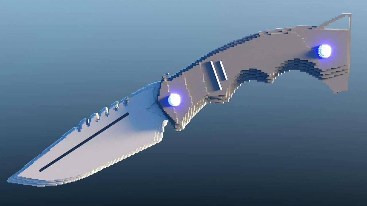 ArtStation - Voxel RGB - Valorant knife concept 🗡️