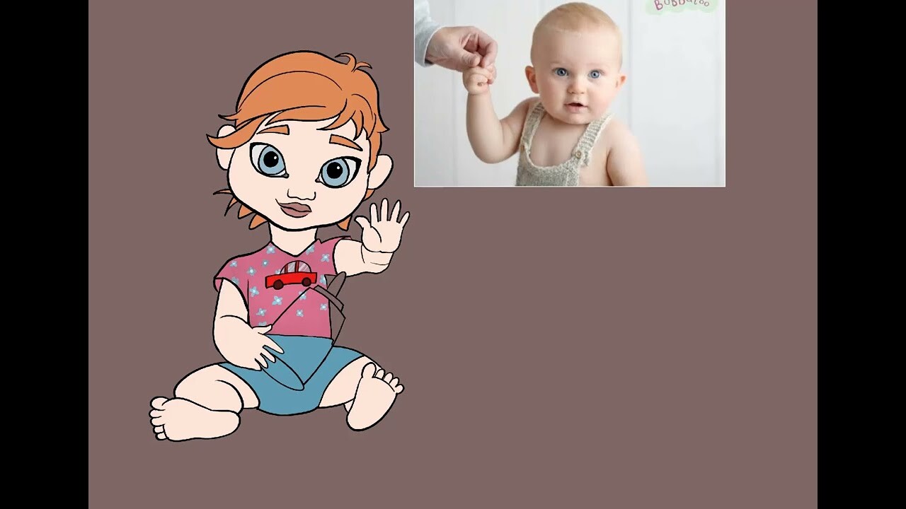 ArtStation - Baby girl character design process