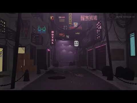 ArtStation - Street Night Cinematic Animation