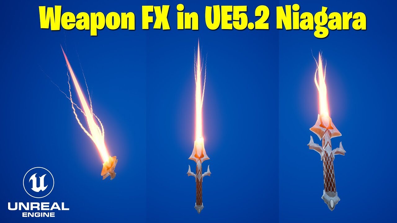 ArtStation - Weapon FX in Unreal Engine 5.2 Niagara Tutorial | Download Files