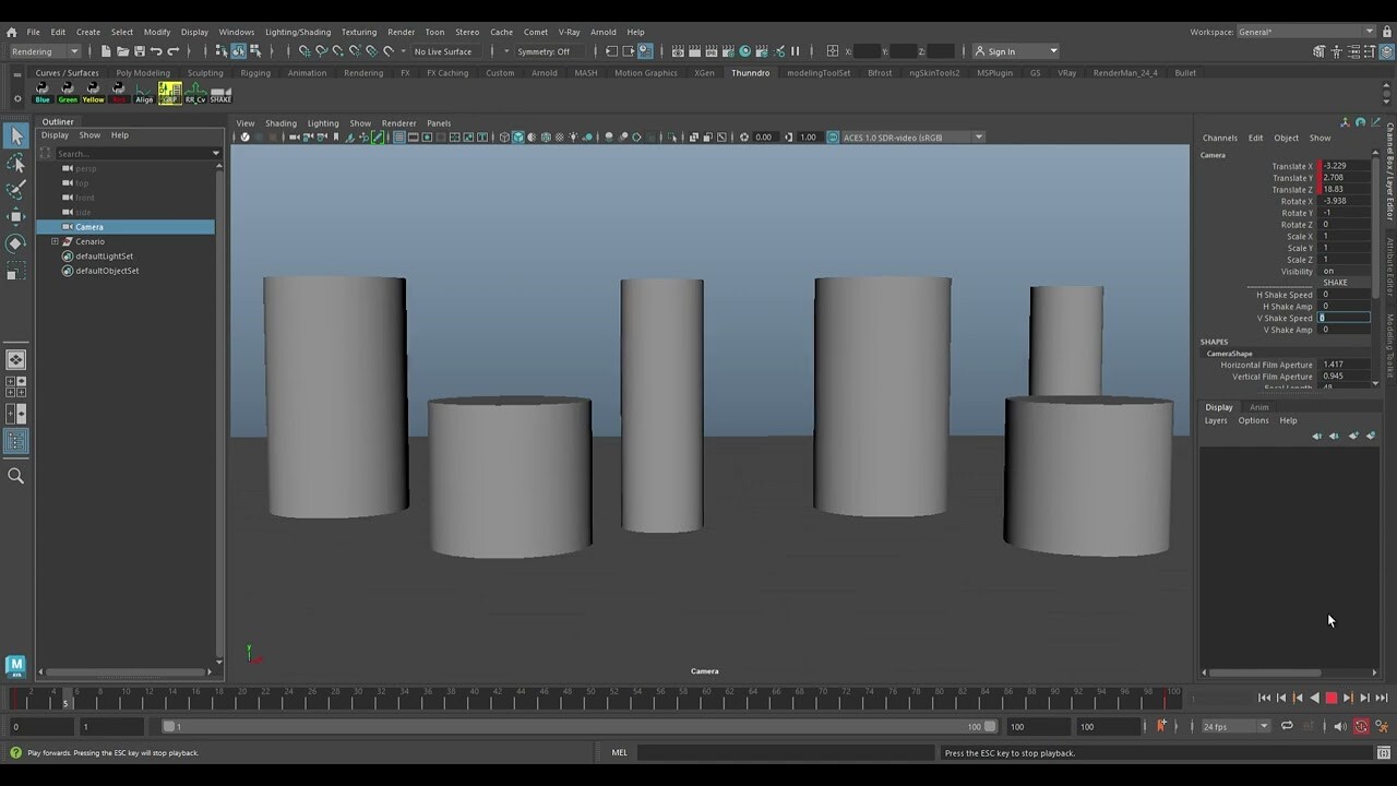 ArtStation - My camera shake tool for Maya