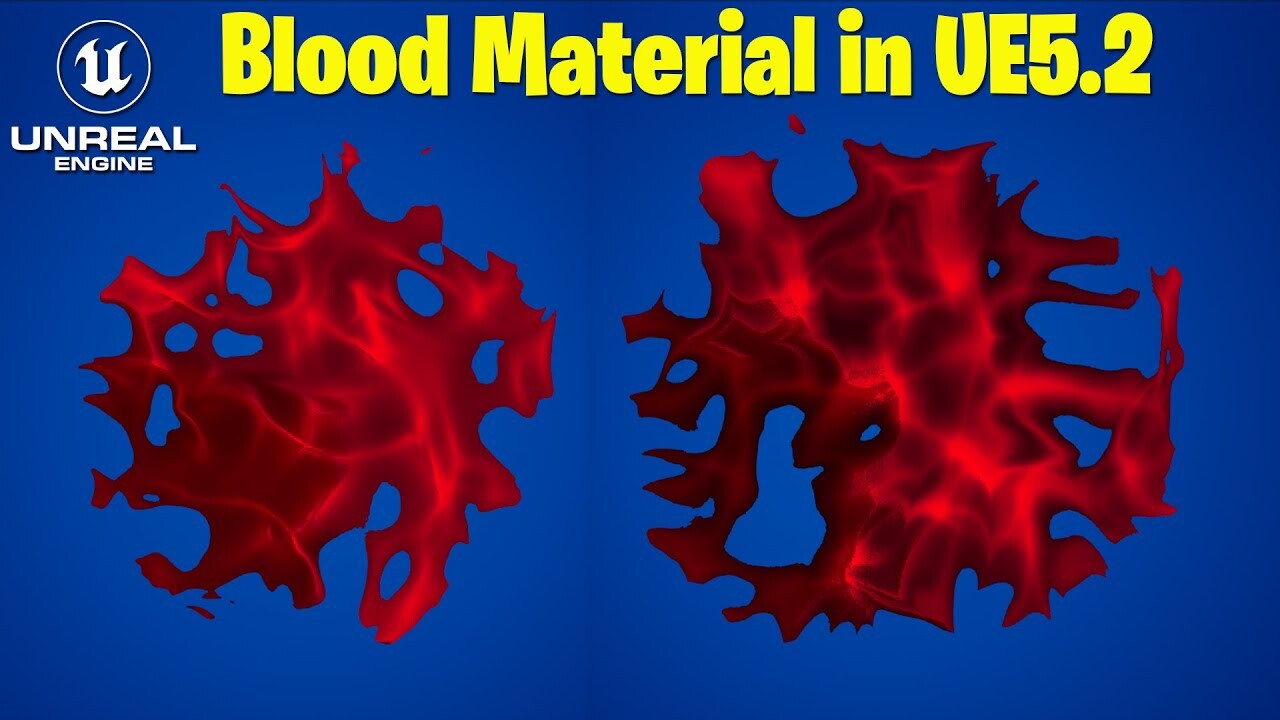 ArtStation - Blood Material in Unreal Engine 5.2 Tutorial | Download Files