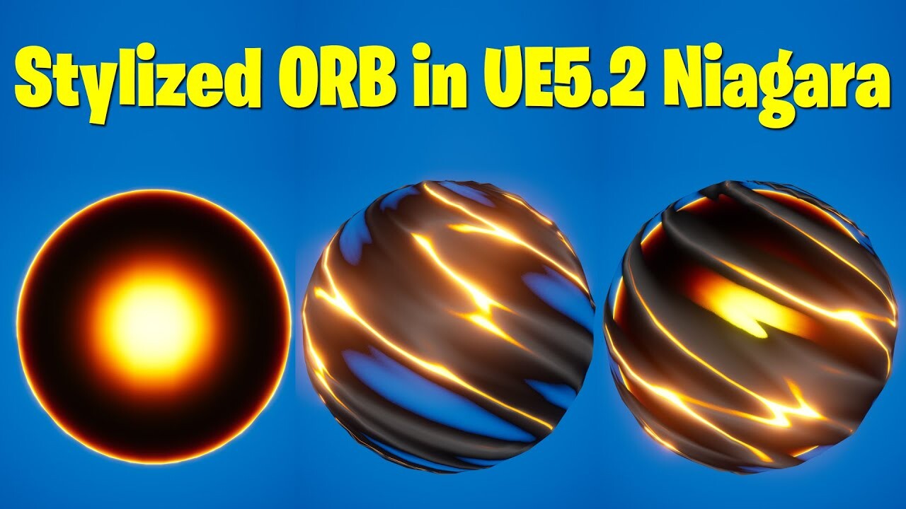 ArtStation - Stylized ORB in Unreal Engine 5.2 Niagara Tutorial | Download Files