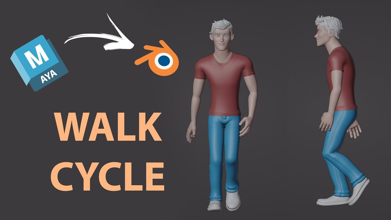 ArtStation - Maya animator tries walk cycle in Blender