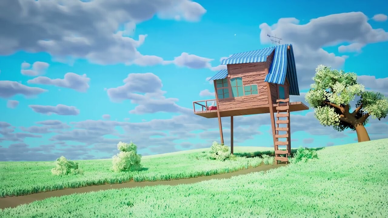 ArtStation - Stylized Treehouse