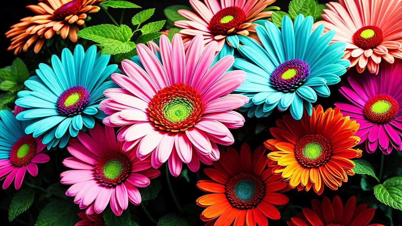 ArtStation - Flowers Gerberas / 4K / AI SD / Videos