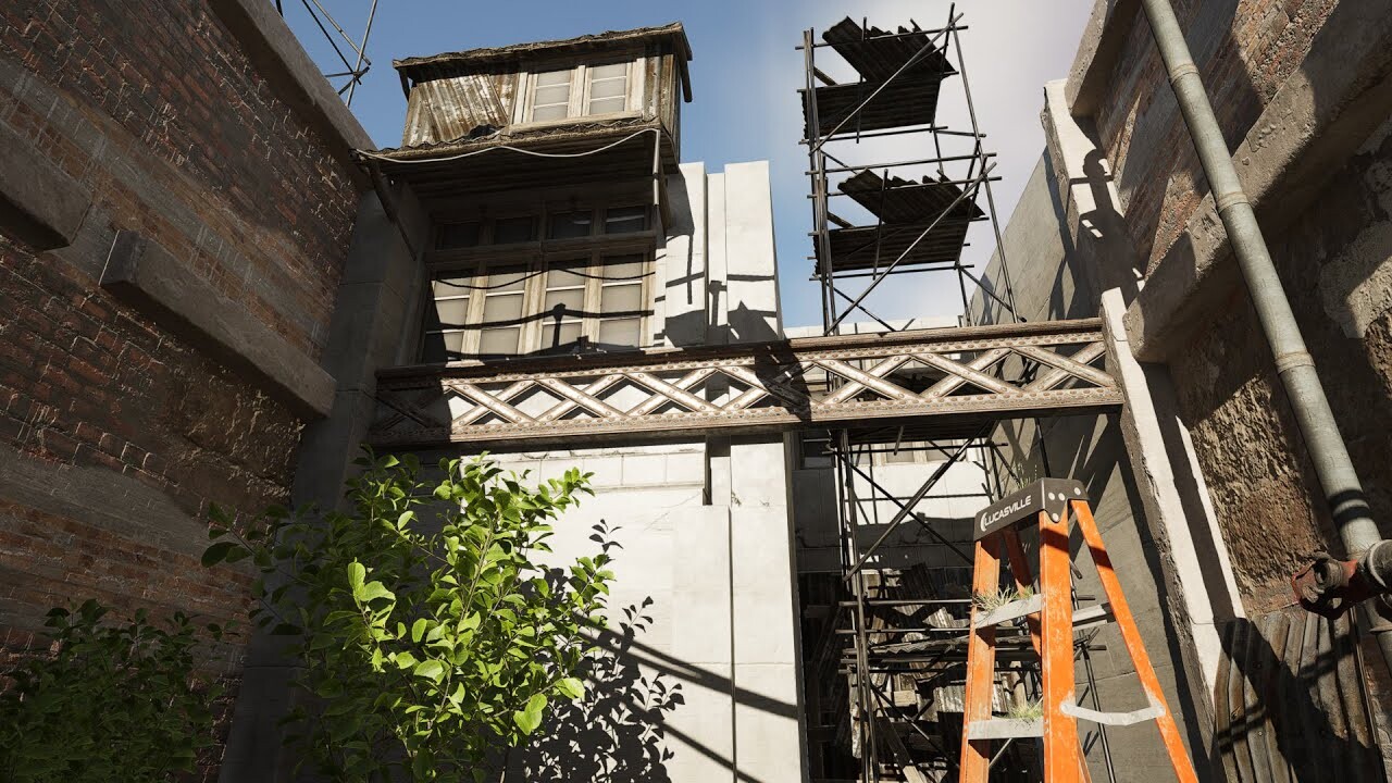 ArtStation - Abandoned construction lane Unreal Engine 5.1