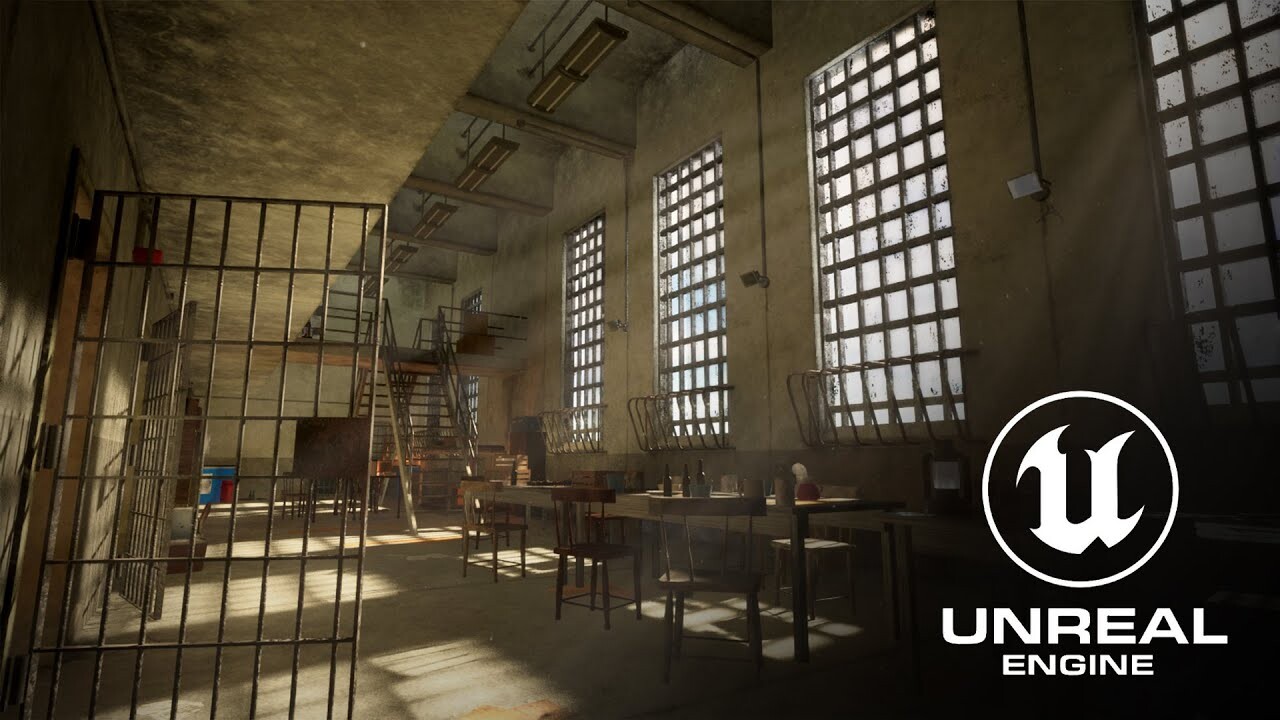 ArtStation - The Walking Dead Prison 3D Model Uni Project