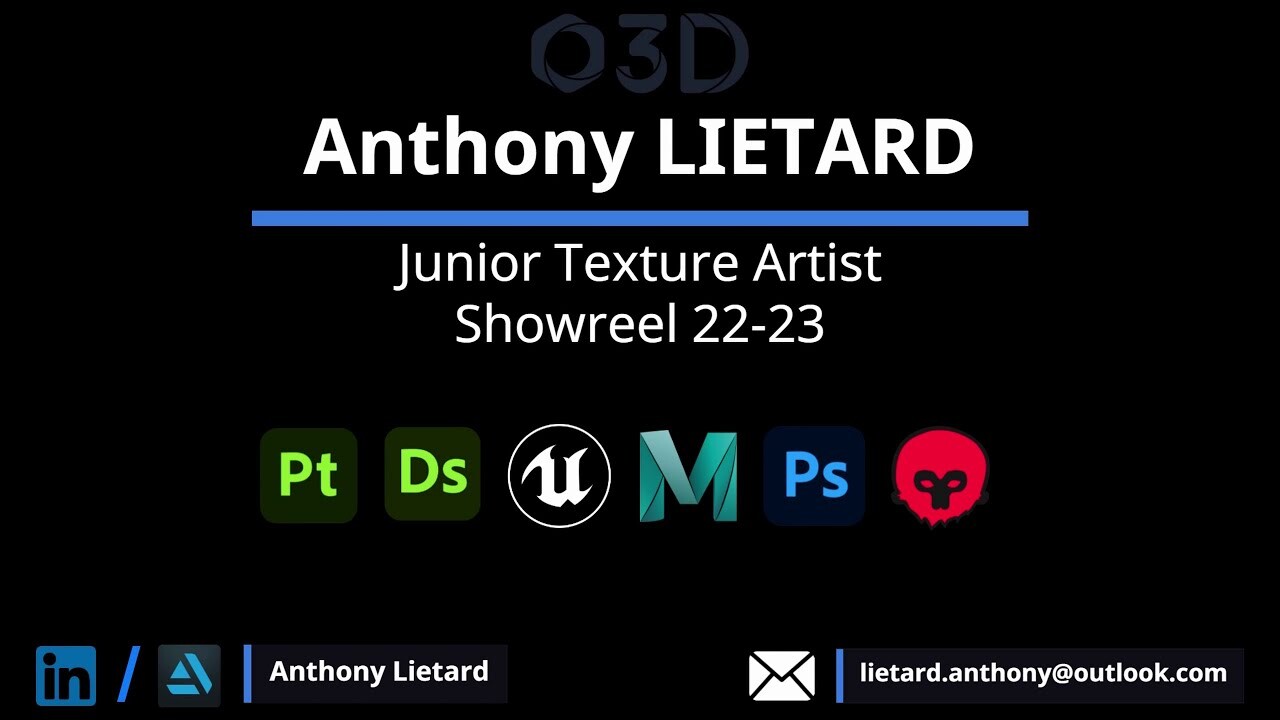 ArtStation - Anthony LIETARD DemoReel 22-23