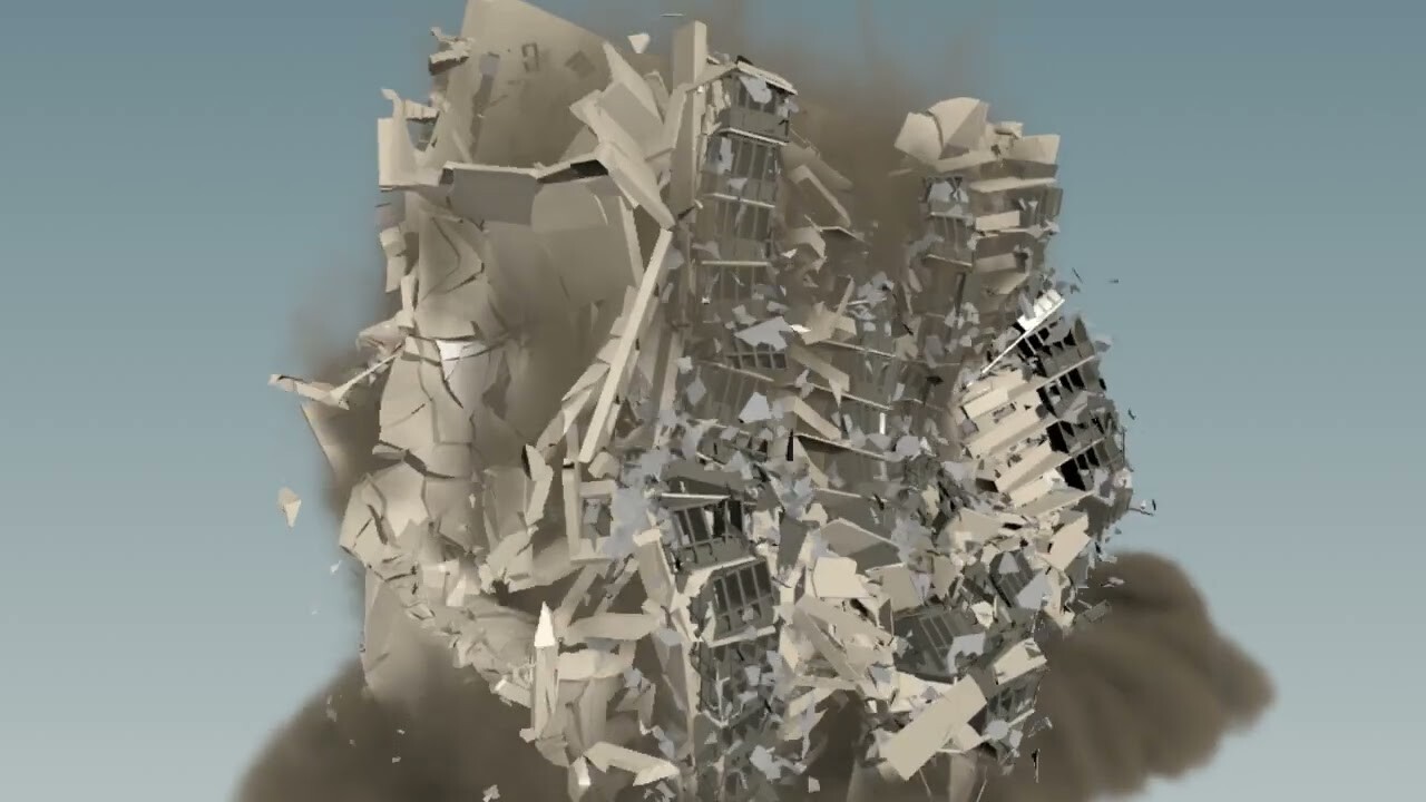 ArtStation - houdini fx building destruction