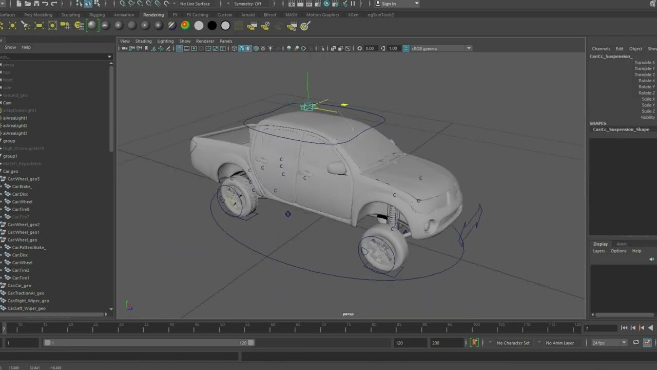 ArtStation - Car Rig Setup