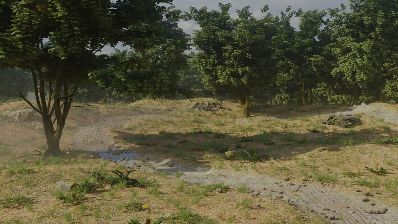 ArtStation - Forest Path Animation - Blender