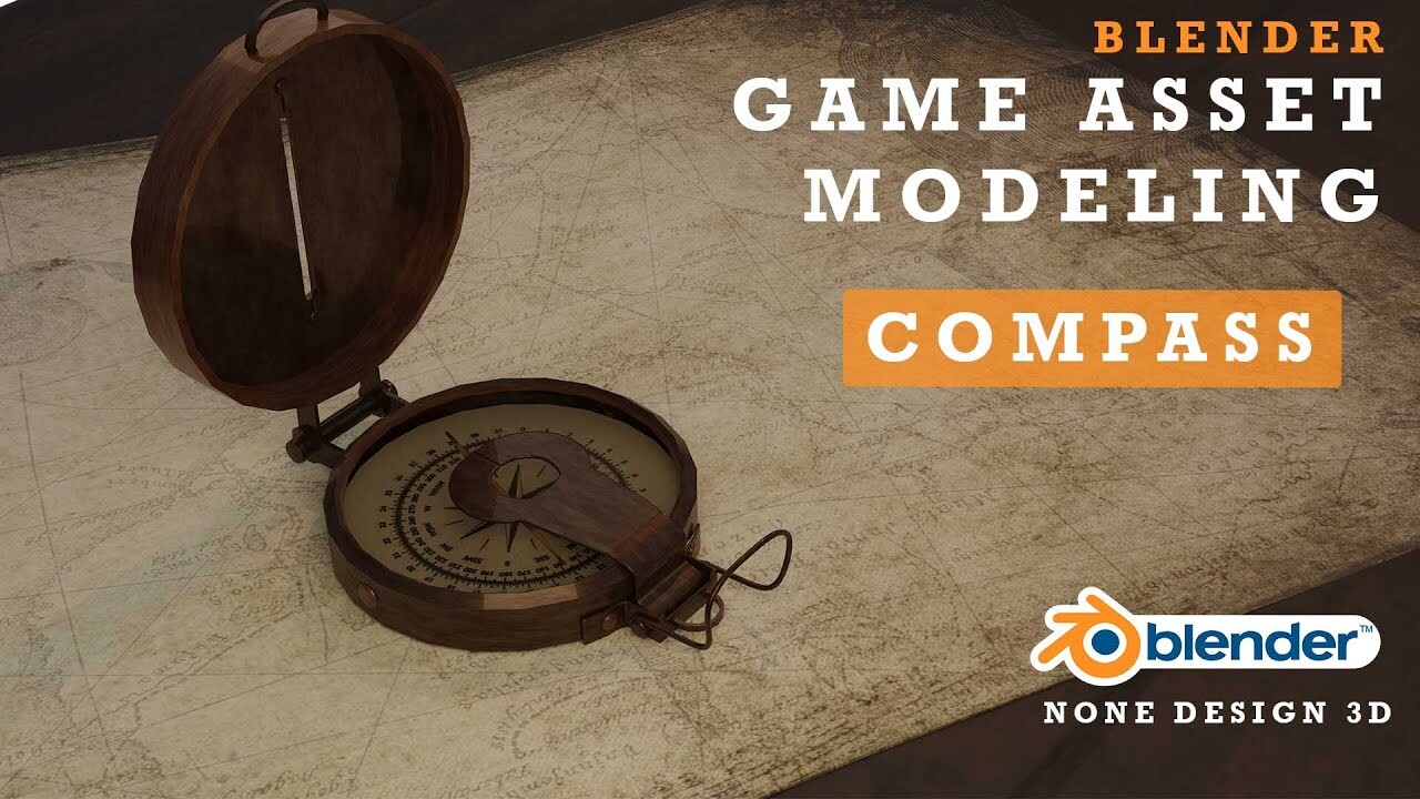 ArtStation - Compass Military Game Asset Modeling / Blender 3.5