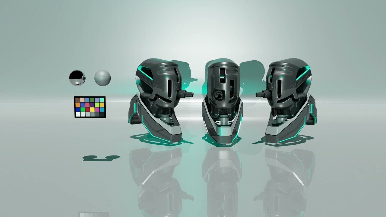 ArtStation - Hard Surface Cybernetic Helmet