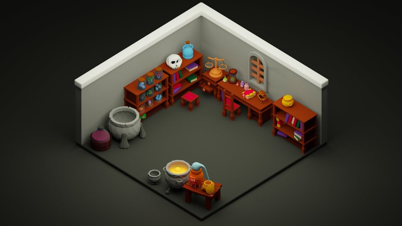 ArtStation - 3D Alchemy Lowpoly Pack