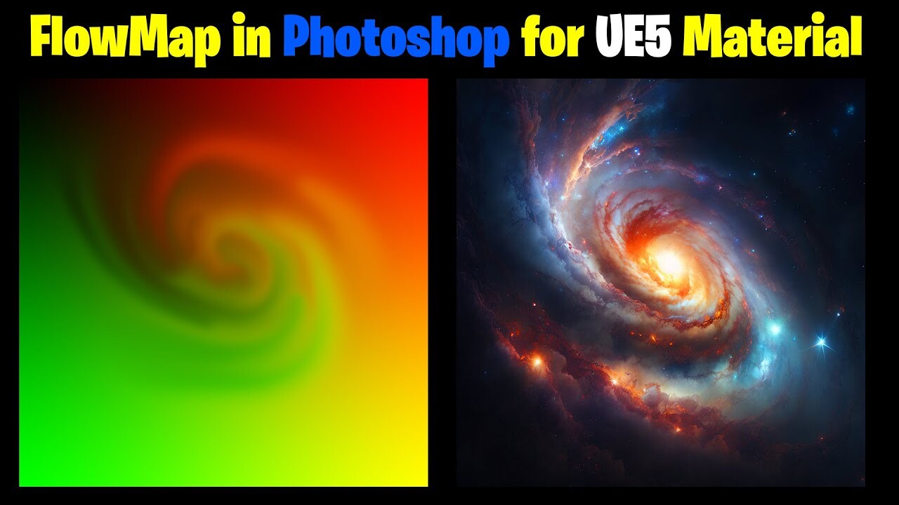 ArtStation - Flow Map in Photoshop to UE5.2 Tutorial | Download Files