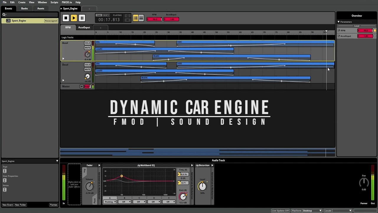 ArtStation - Dynamic Car Engine 2 - FMOD Sound Design