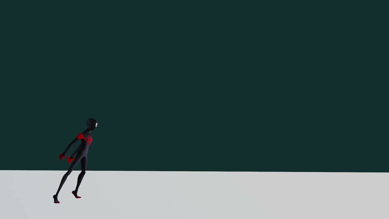 ArtStation - Spiderman forward jump
