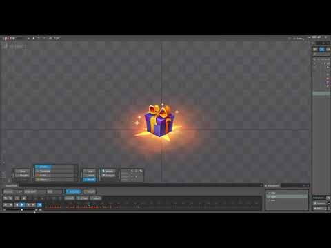 ArtStation - Gift box spine animation