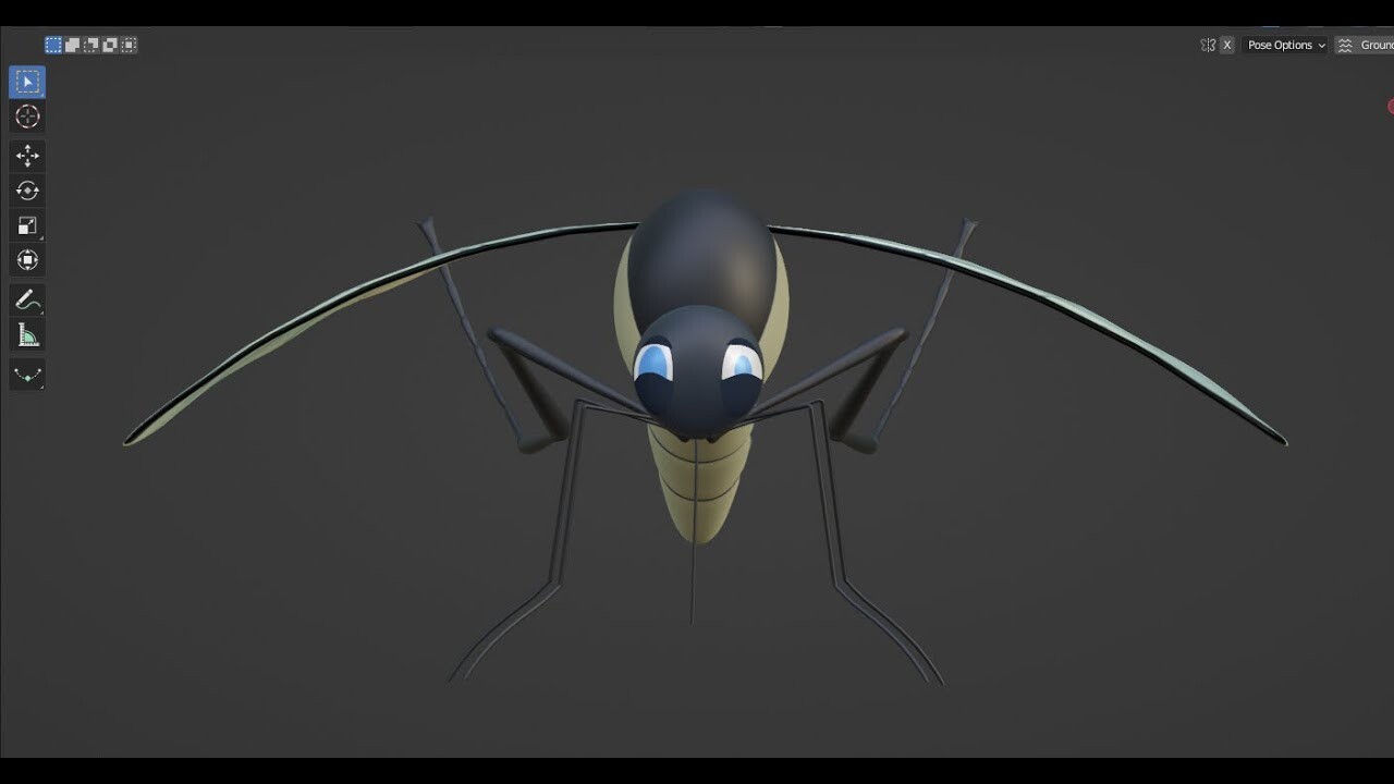 ArtStation - Insect mosquito rigging and animation Using blender