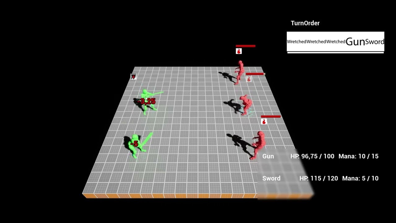 ArtStation - Turn Based Game - Battle System