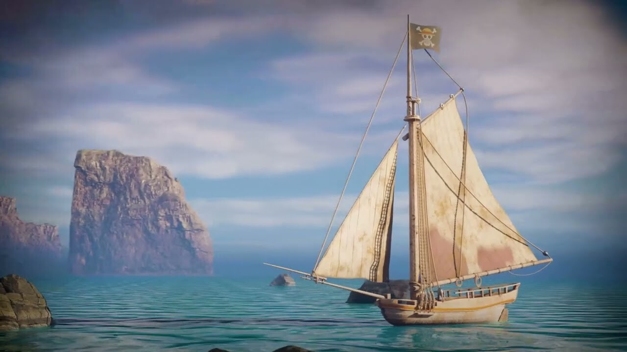 ArtStation - Small Pirate Ship (One Piece)