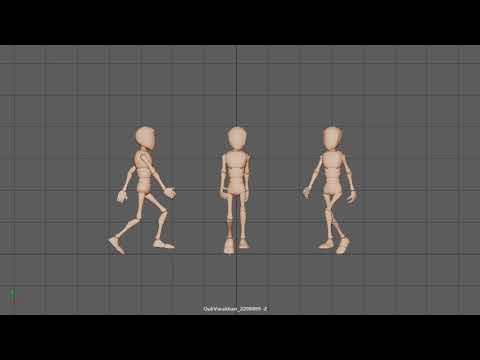ArtStation - Walk cycle and Jumping Animation 3D