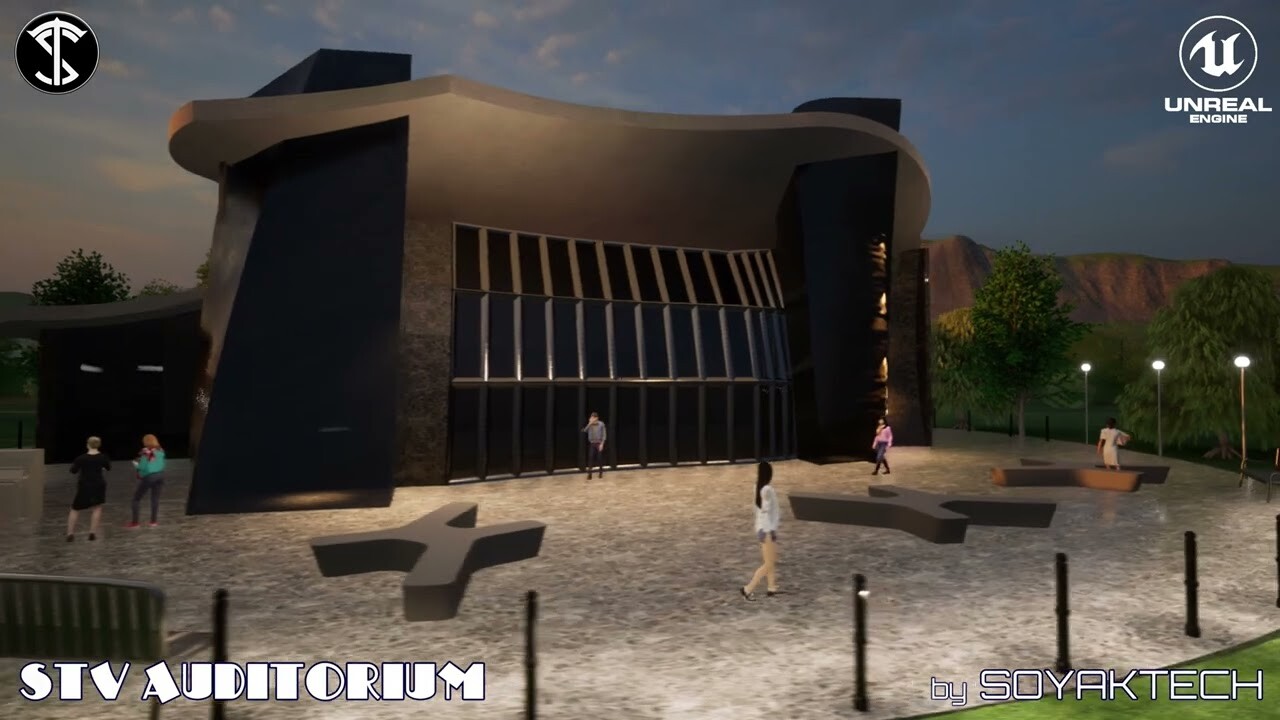 ArtStation - STV AUDITORIUM Architectural Design&Visualization by ...