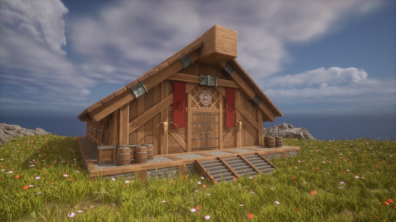 ArtStation - Viking Feast Hall Flythrough