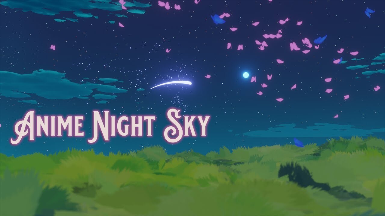 ArtStation - Anime Night Sky Animation