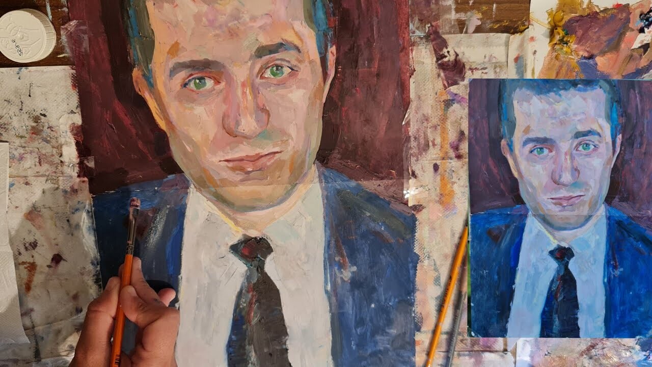 ArtStation - painting lex fridman