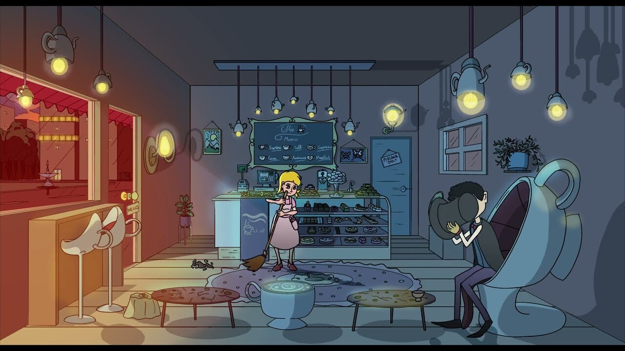 ArtStation - Coffeeshop: school semestrial project