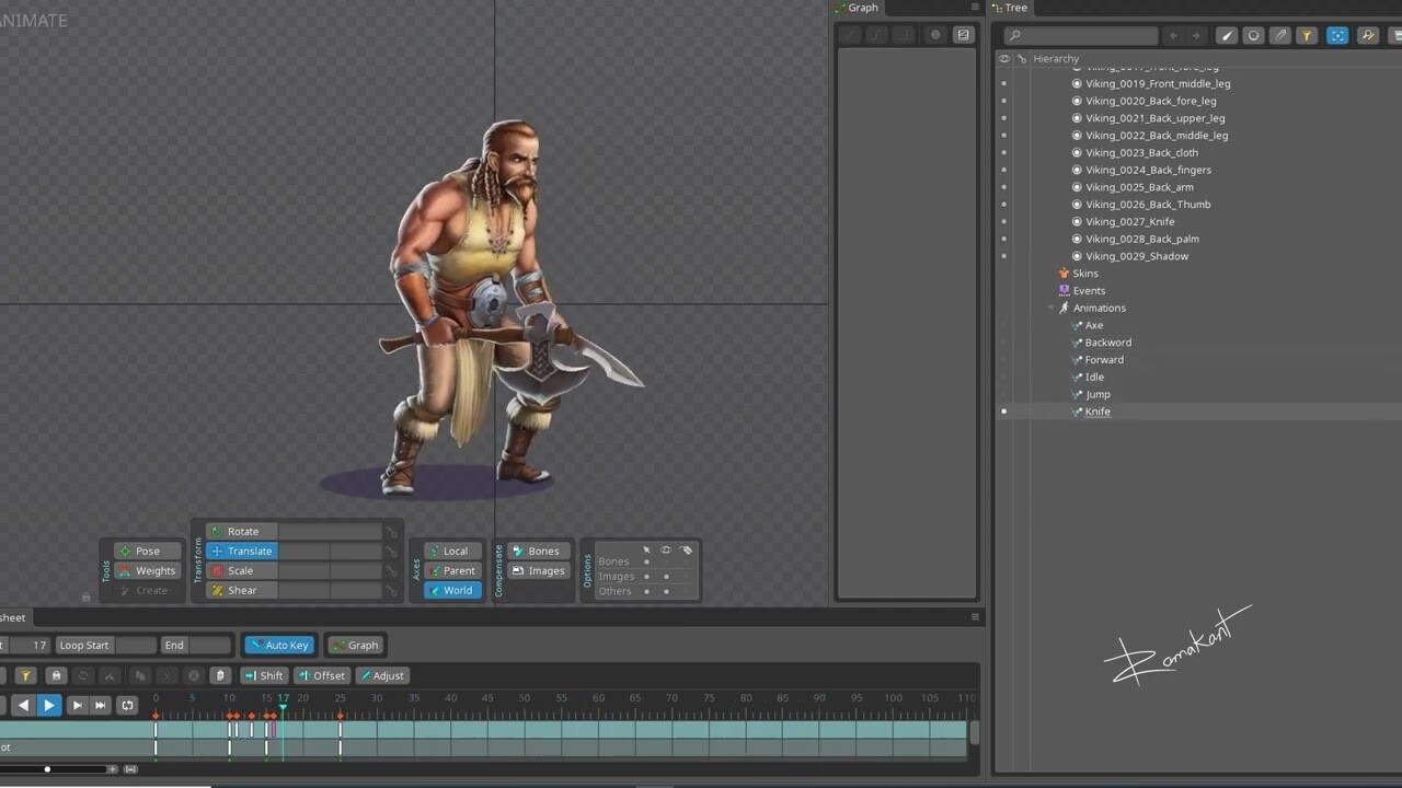 ArtStation - Viking Character Spine Animation