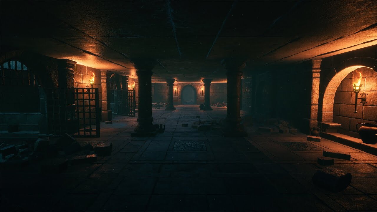 ArtStation - Modular Medieval Underground Prison Kit