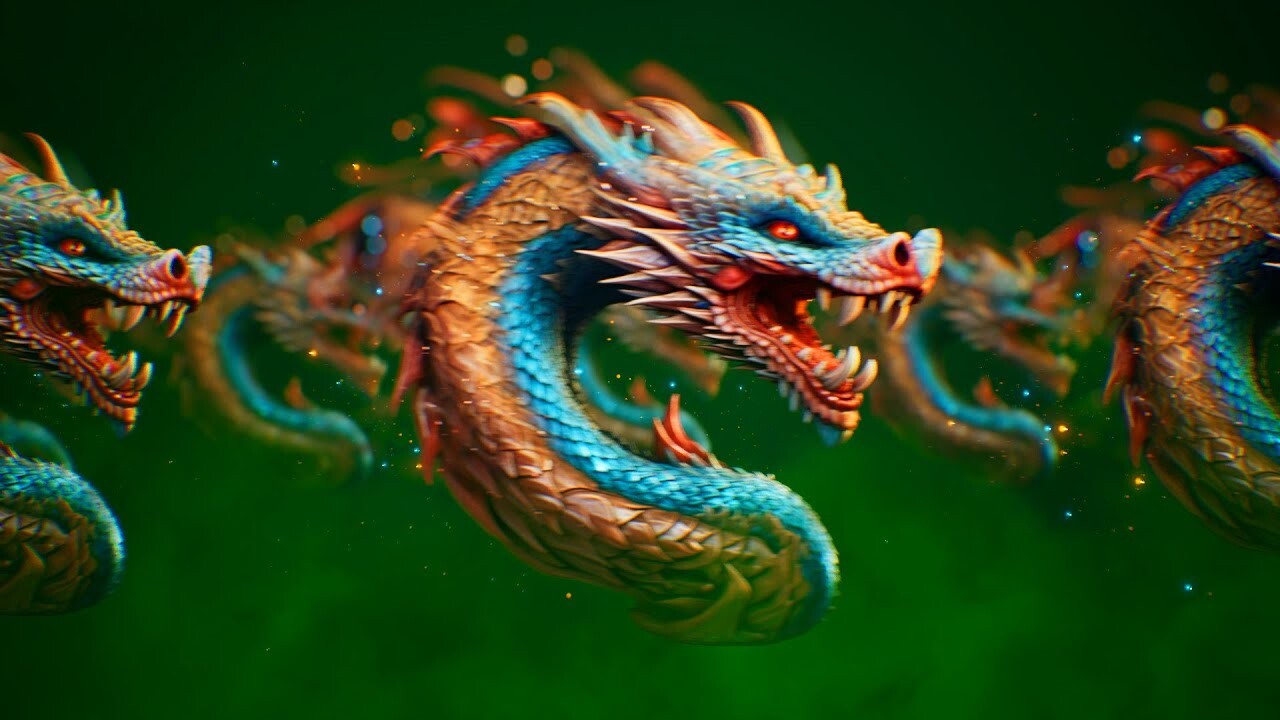ArtStation - Dragon FX in UE5.2 Niagara | For Patreons