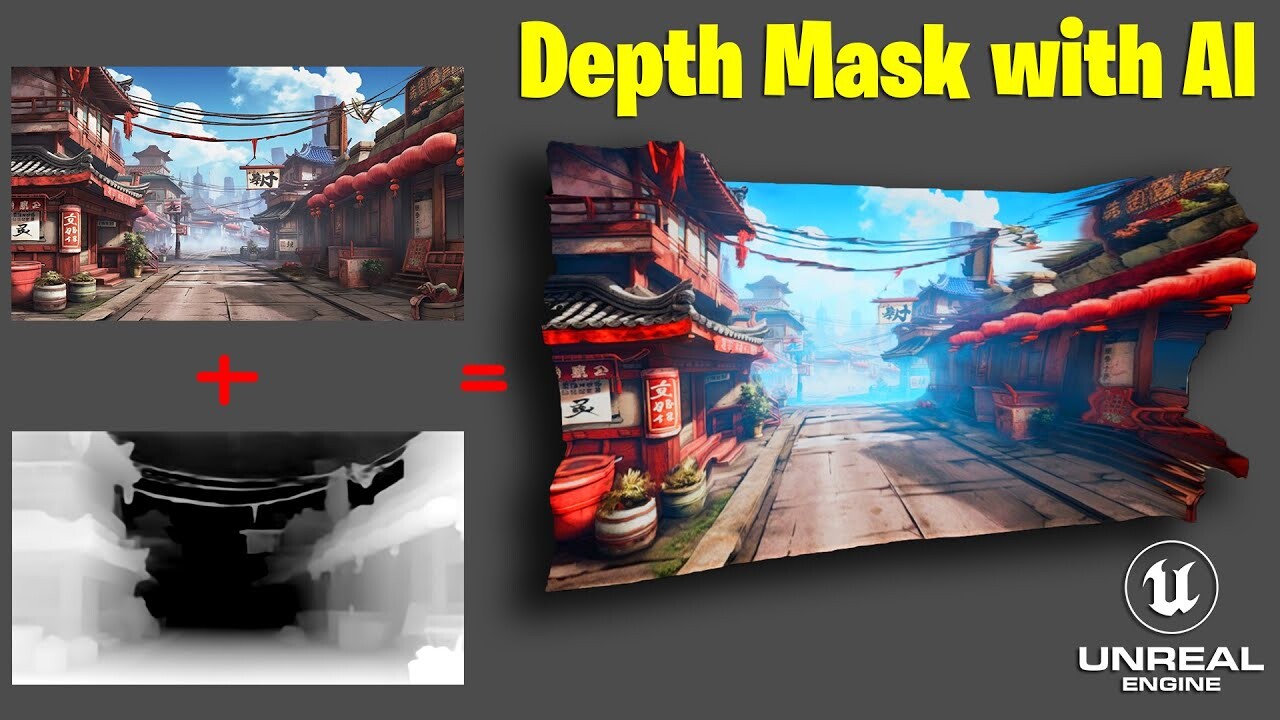 ArtStation - Depth Mask with AI to 3D in UE5 | Download Files