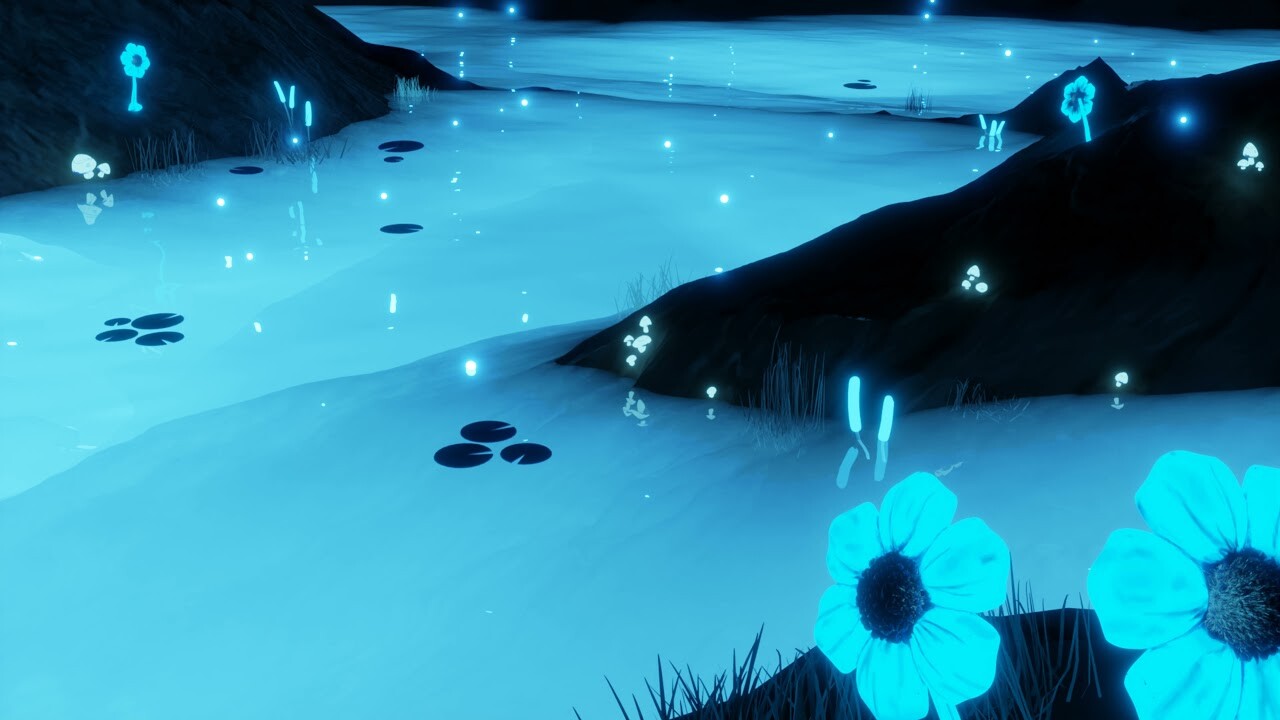 ArtStation - Undertale Waterfall 3D environment fanart