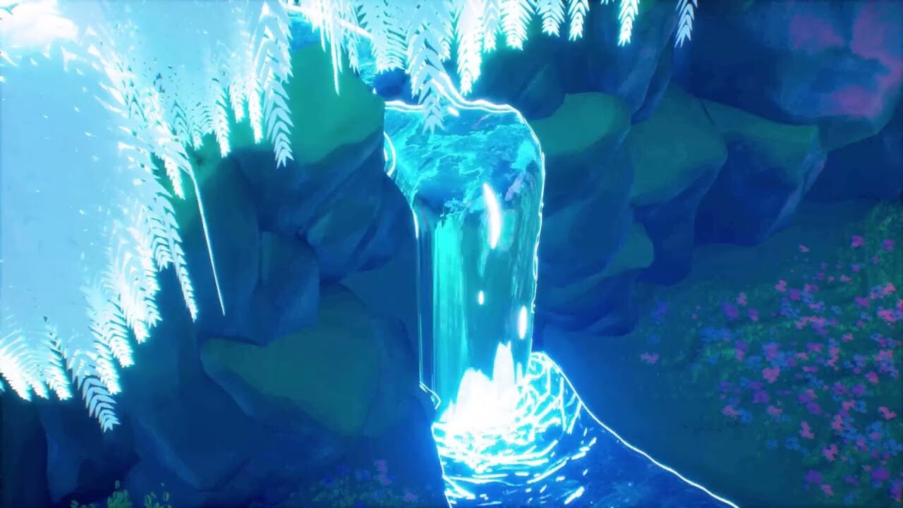 ArtStation - Stylized Waterfall Effect UE